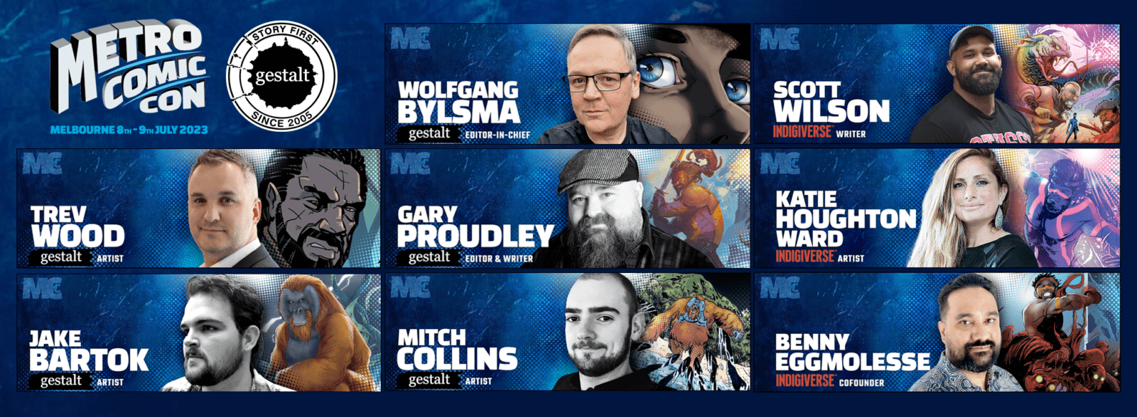Gestalt creators at Metro Comic-Con Melbourne, 8-9 July 2023 – Gestalt ...